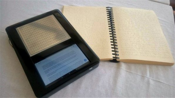 This is "Blitab". A fully functional tablet for visually impaired ...