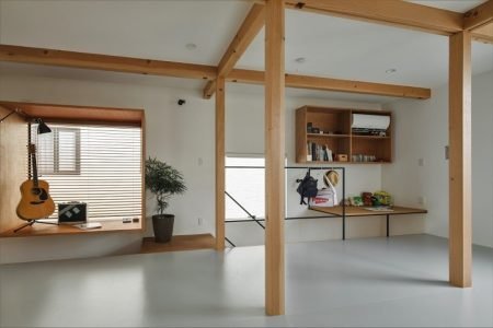 Japanese architects use timber boxes to optimize storage space of a ...