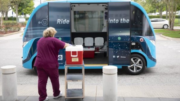 Mayo Clinic is using autonomous shuttles to collect Covid19 test samples