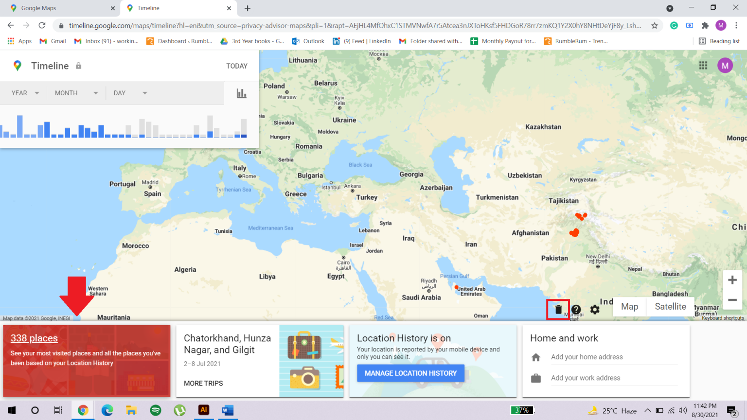 How to Easily View Your Google Maps Search History?